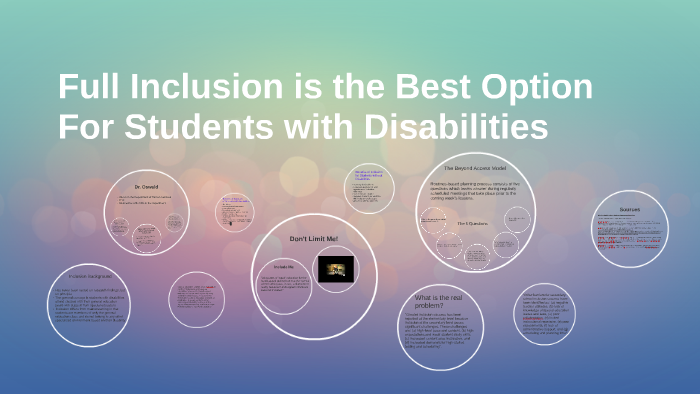 Full Inclusion is the Best Option For Students with Disabili by Katelyn ...