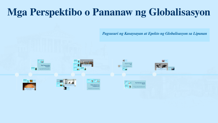 Mga Perspektibo o Pananaw ng Globalisasyon by Kharl Sebastian Guillena ...