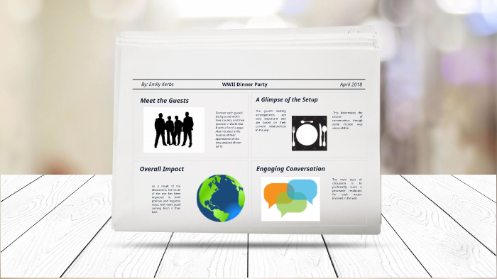WW2 Dinner Party by Emily Kerbs on Prezi