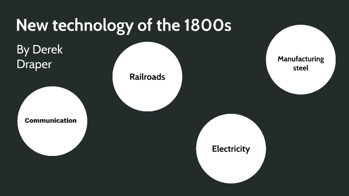 New technology of the Late 1800's by Derek Draper on Prezi