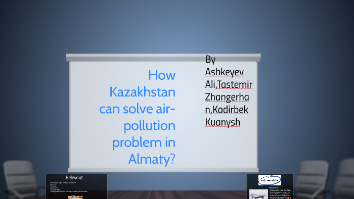 How Kazakhstan can solve air-pollution problem in Almaty? by Ali ...
