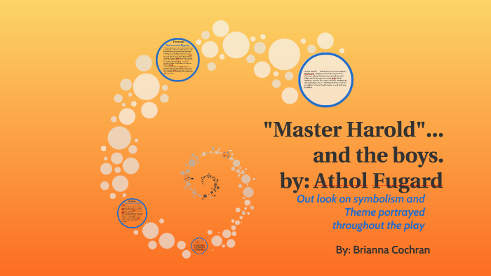 "Master Harold"... and the boys. by on Prezi
