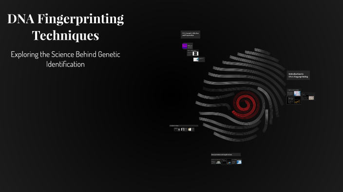 DNA Fingerprinting Techniques by Sanjana Karunakar Bhat on Prezi
