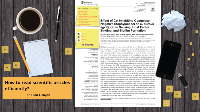 How To Read a Scientific Article by hind rajeh on Prezi