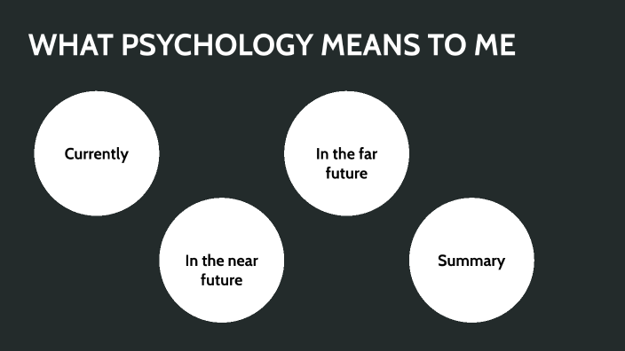 what psychology means to me by Joshua H on Prezi