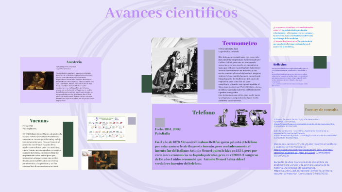 Avances cientificos. by Janette Camacho on Prezi