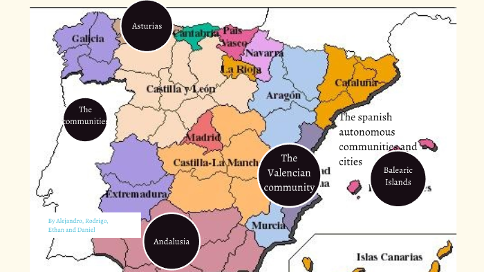 The spanish autonomous comunities and cities by Rodrigo Blanco Sánchez ...