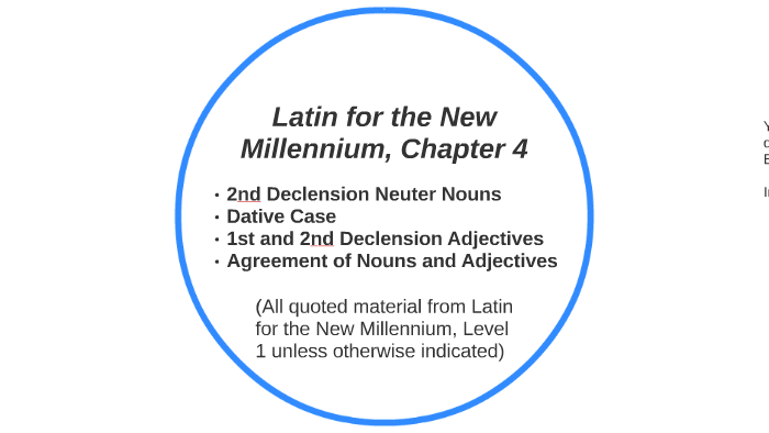 Latin for the New Millennium, Chapter 4 by Alexandra Durham on Prezi