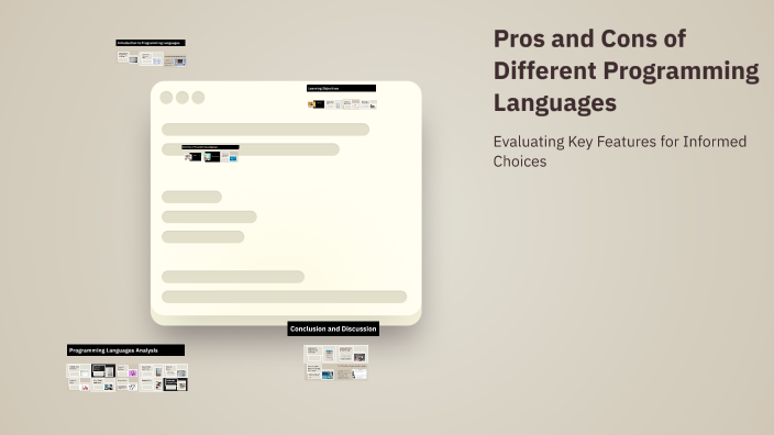 Pros And Cons Of Different Programming Languages By Fabian Becker On Prezi