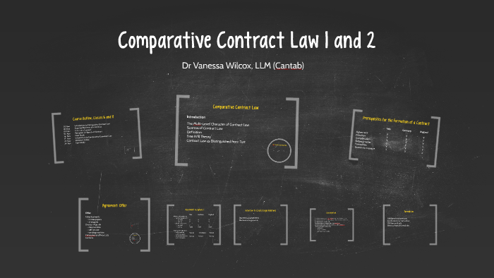 Comparative Contract Law 1 and 2 by Vanessa Wilcox on Prezi