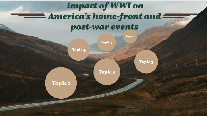 impact of WWI on America’s homefront and post-war events by Natalie ...