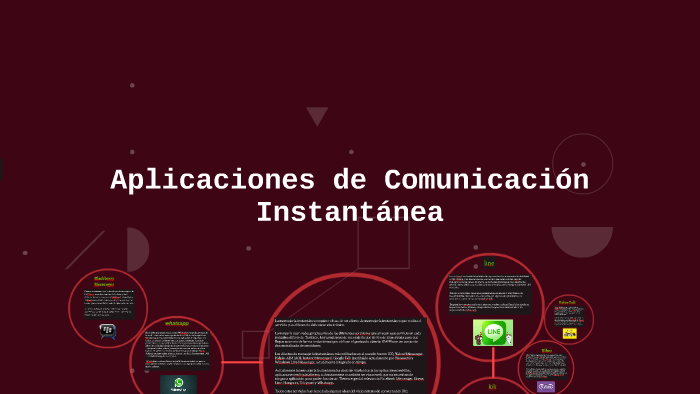 Aplicaciones de comunicacion instantanea by heidy gomez on Prezi