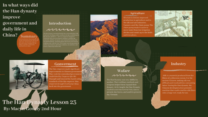 Macyn Gowdy - The Han Dynasty Lesson 23 Ancient China by Macyn Gowdy on ...