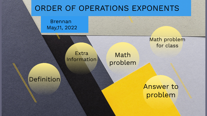 ORDER OF OPERATIONS EXPONENTS by Brennan Barnett on Prezi