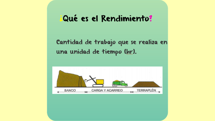 Rendimiento de la Maquinaria Pesada by Gerardo Angulo on Prezi