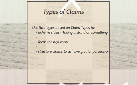Types of Claims by Greg Schoonmaker on Prezi