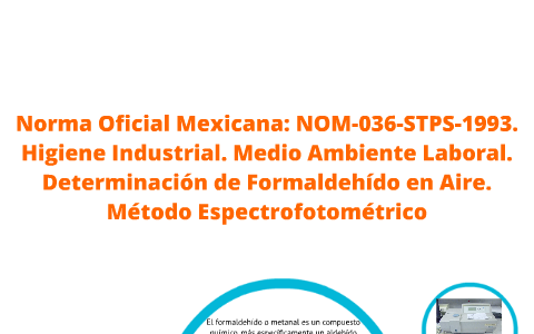 Norma Oficial Mexicana: NOM-036-STPS-1993. Higiene Industria by Mariel ...