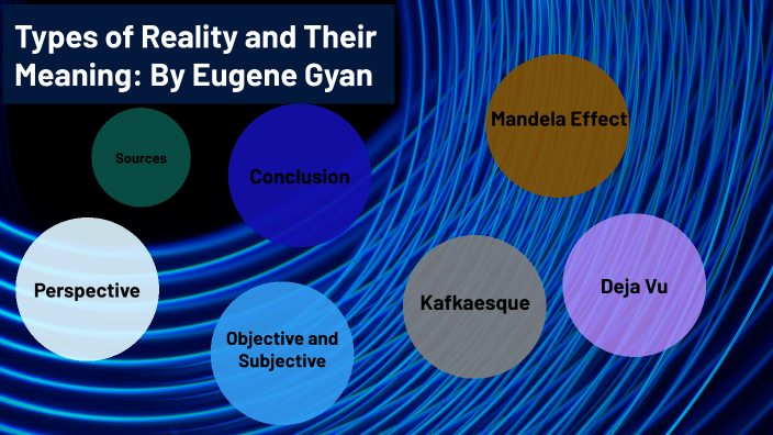 Types of Reality by Eugene Gyan on Prezi