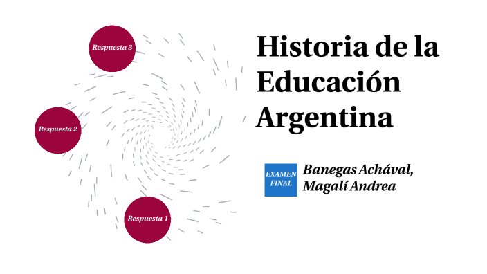 Historia de la Educación Argentina. Examen Final. Banegas Achával ...