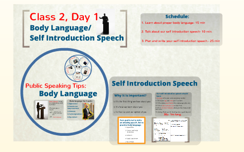 Public Speaking: Body Language and Introduction Speech by Daniel ...