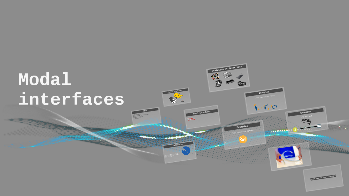 Modal interfaces by Mikołaj Michalski on Prezi