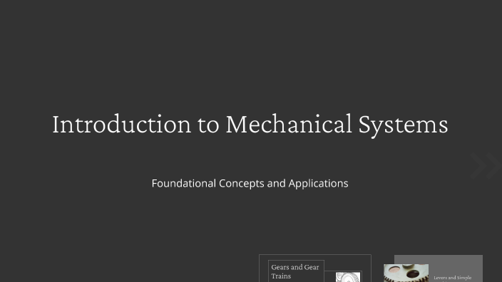 Introduction to Mechanical Systems by Ahmed Sameh on Prezi