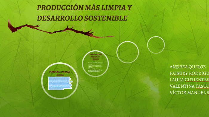 PRODUCCIÓN MÁS LIMPIA Y SOSTENIBLE by Andrea Quiroz on Prezi