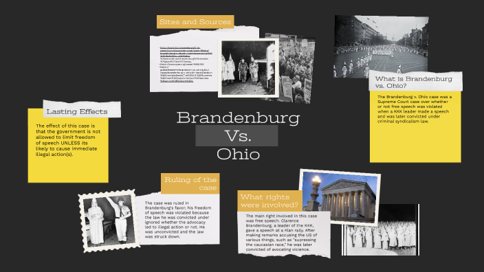 Brandenburg v. Ohio by Evy Henderson & Isabella Reynolds by Isabella ...
