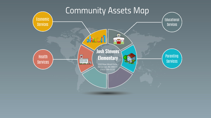 Josh Stevens Elementary School Community Assets Map by Meagan Rivera on ...