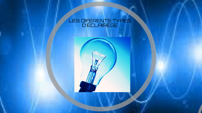 LES DIFFERENTS TYPES D'ECLAIRAGE by marc segui