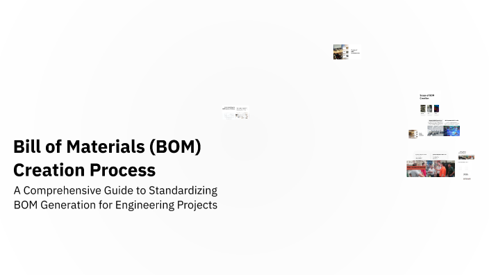 Bill of Materials (BOM) Creation Process by Shahneel Fatima on Prezi