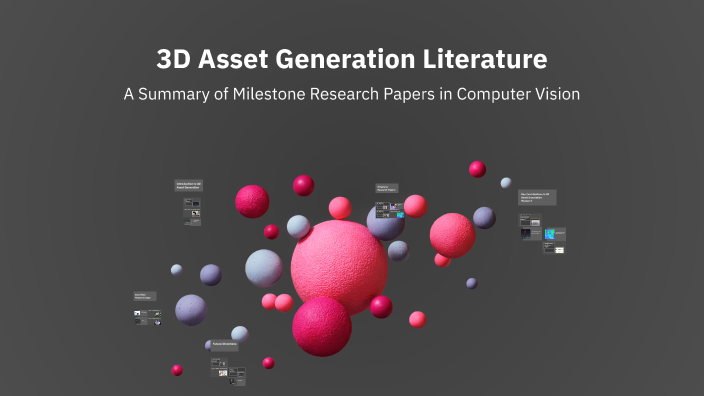 3D Asset Generation Literature by Jagadeesh Kalyanshetti on Prezi