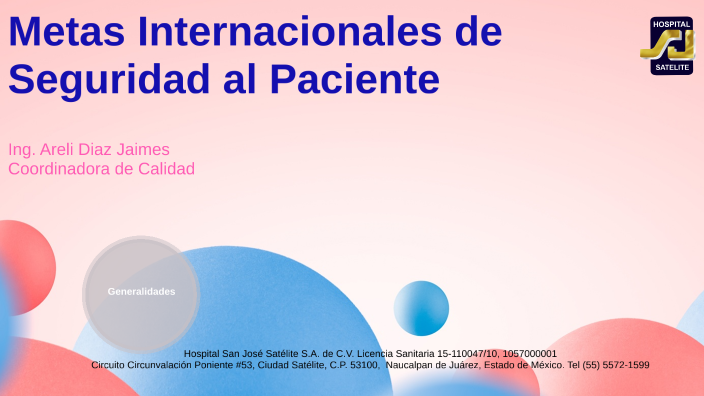 Metas Internacionales de Seguridad del Paciente by Areli Diaz Jaimes on ...