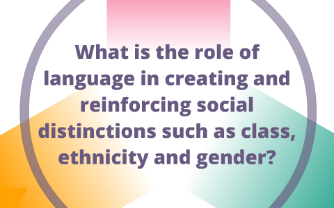 What is the role of language in creating and reinforcing social ...