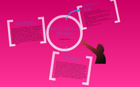 I like to see It Lap the Miles by Emily Dickinson by Lauren Lea Manhein ...