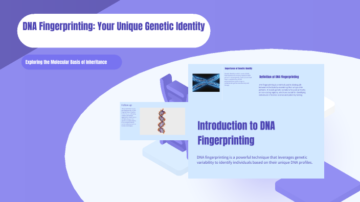 DNA Fingerprinting: Your Unique Genetic Identity by on Prezi