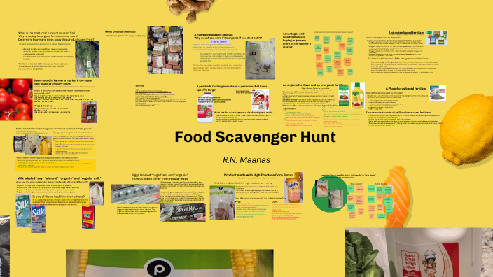 Food Scavenger Hunt by NM R on Prezi