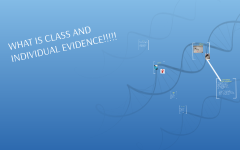 WHAT IS CLASS AND INDIVIDUAL EVIDENCE!!!!! by michael cabrera on Prezi