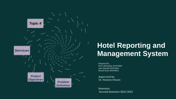 Hotel Reporting and Management System by Roa'a Alattal on Prezi