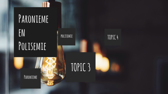 Paronieme en polisemie by Danica Louw on Prezi