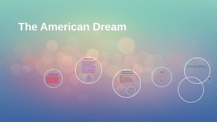 The American Dream by 1B English III on Prezi
