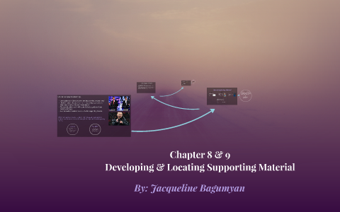 Chapter 8 & 9 Developing and Locating Supporting Material by Jacky Bagumyan on Prezi