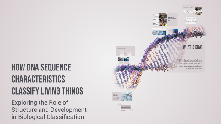 How DNA Sequence Characteristics Classify Living Things by John Andales ...