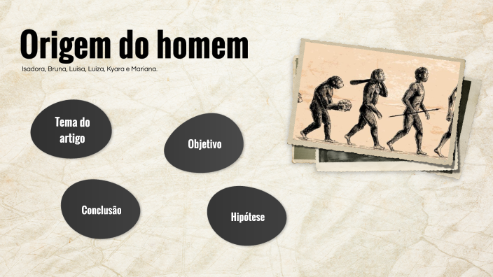 Biologia - Origem do Homem. by isadora castro on Prezi