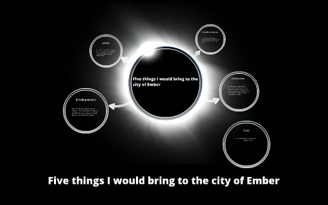 Five things I would bring to the city of Ember by T I on Prezi