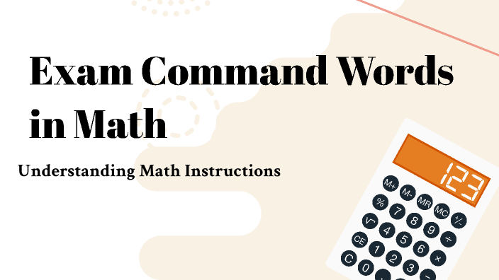Exam Command Words by Riddhi Gondaliya on Prezi