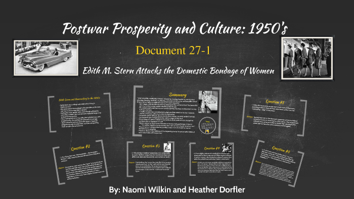 Postwar Prosperity and Culture: 1950's by Heather Dorfler on Prezi