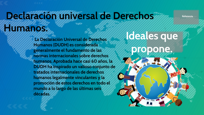 Ideales que propone la declaración universal de Derechos Humanos by ...