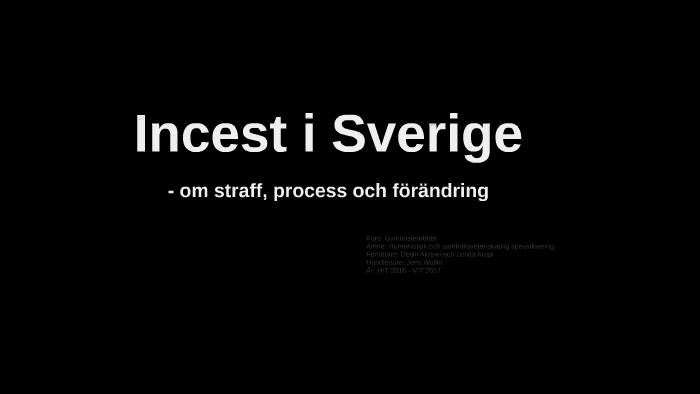 INSCEST by Lenita Horvath on Prezi