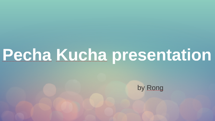 Pecha Kucha Powerpoint Template